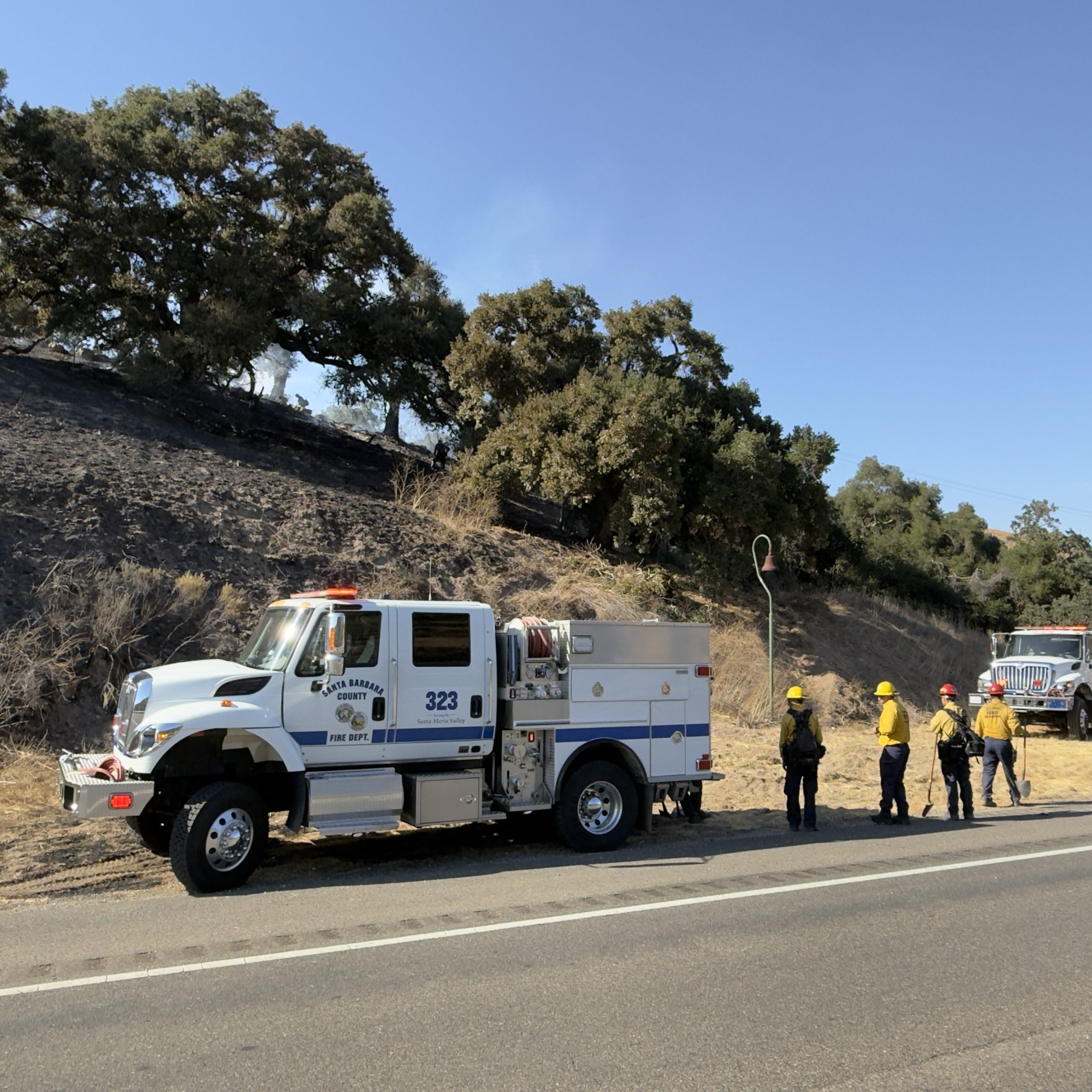 Highway 101 Reopens After Santa Ynez Valley Vegetation Fire | Local ...