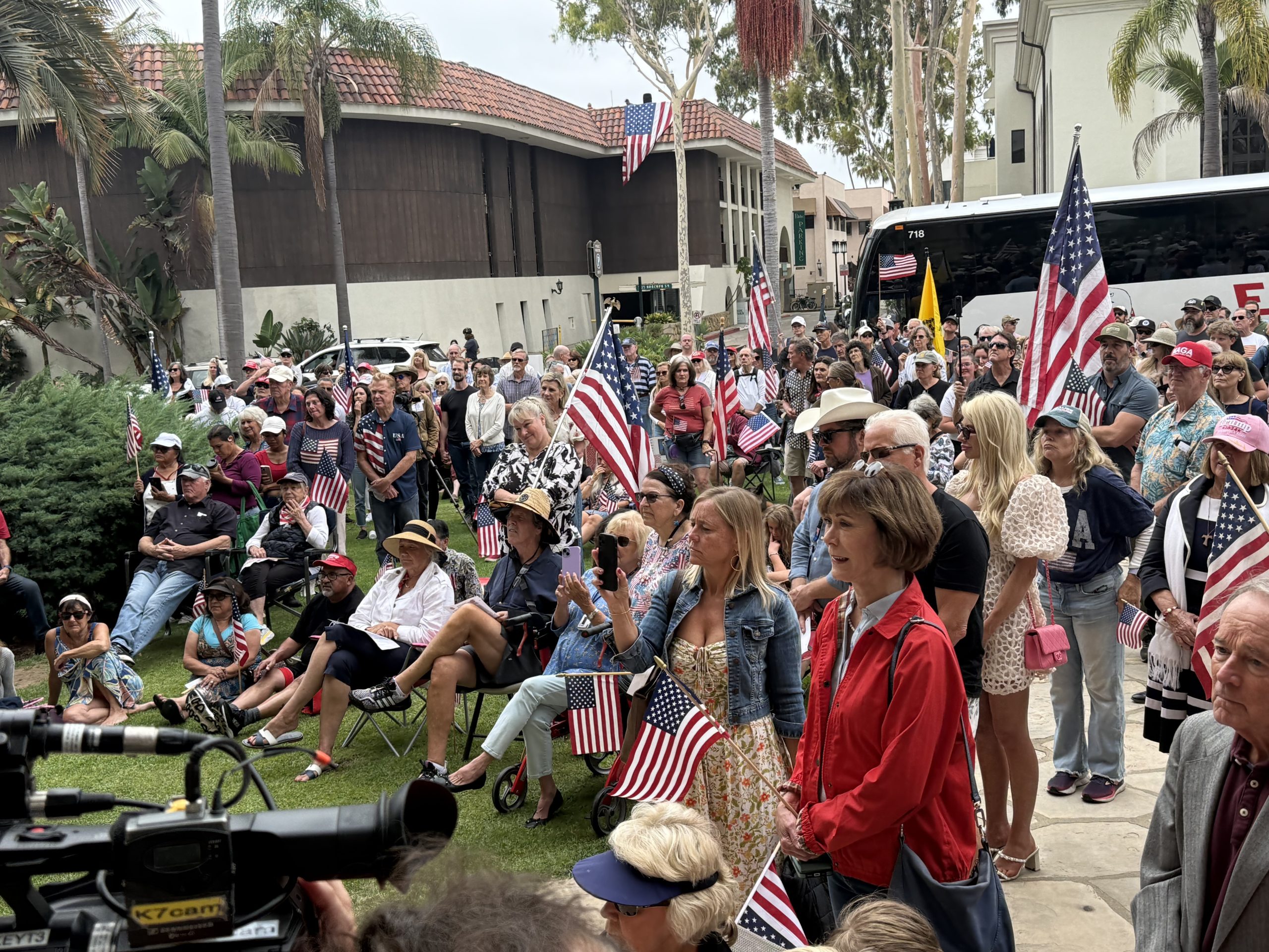 Supporters Rally at Santa Barbara Courthouse to Remember Charlie Kirk ...