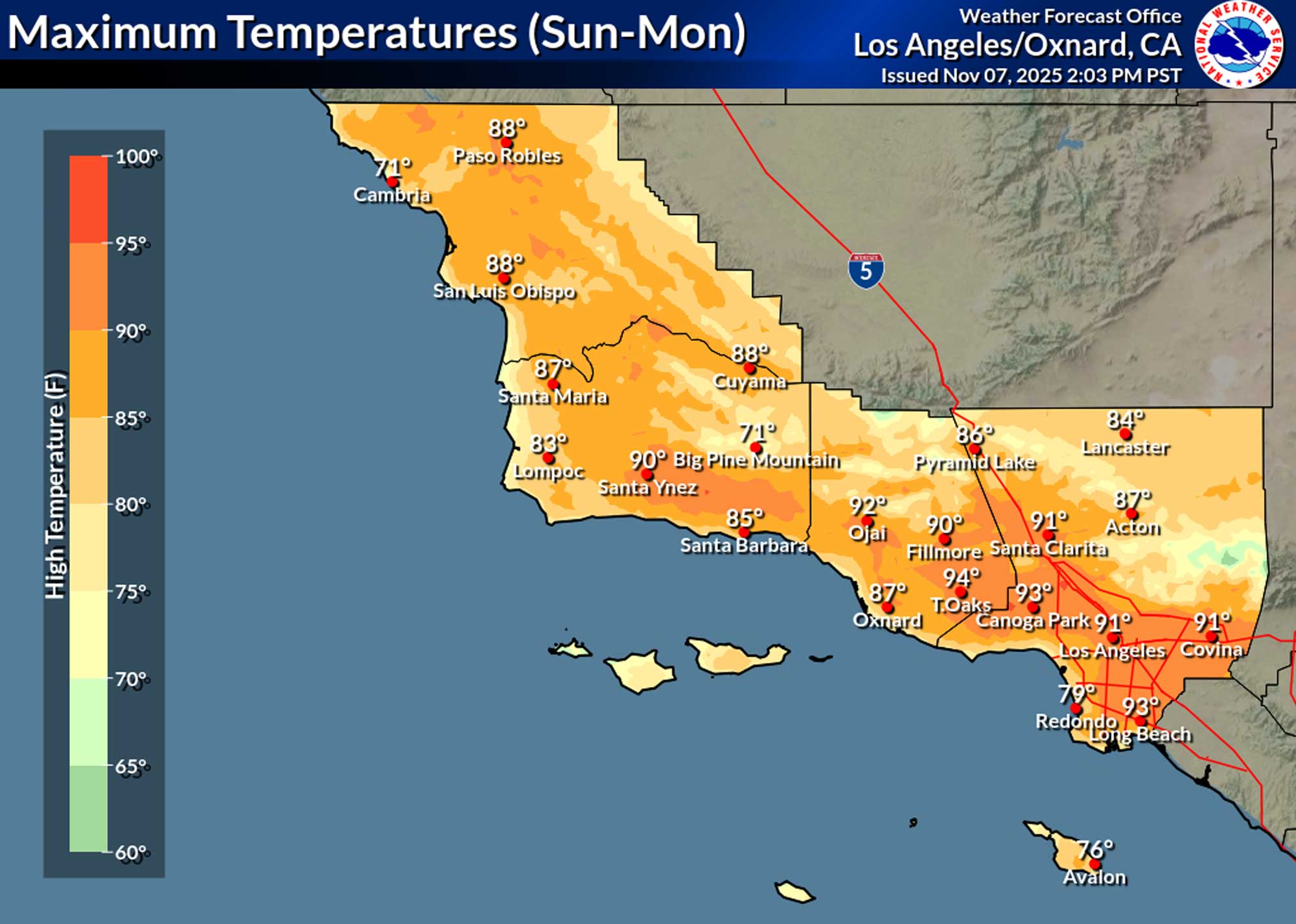 Warm Weekend for Santa Barbara County, Then Rain Likely by Midweek ...