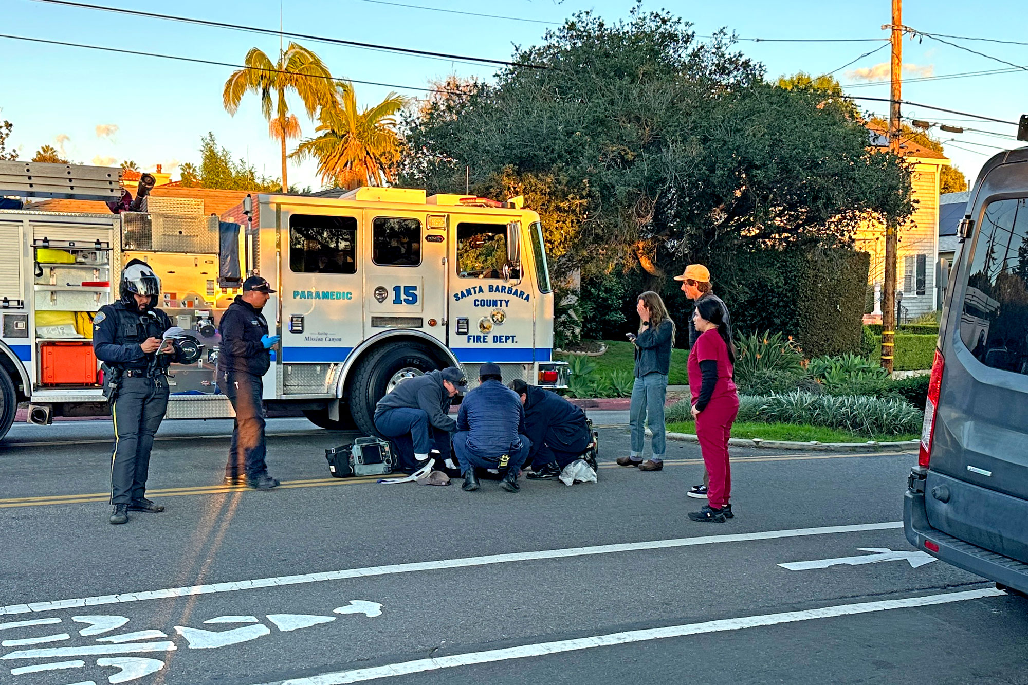 Pedestrian Hospitalized After Being Struck by Vehicle in Santa Barbara ...